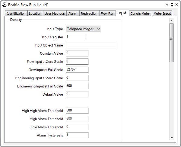SCADAPack Modbus Realflo Driver Guide - Density Properties (Liquid Flow Run) (Configure Liquid ...